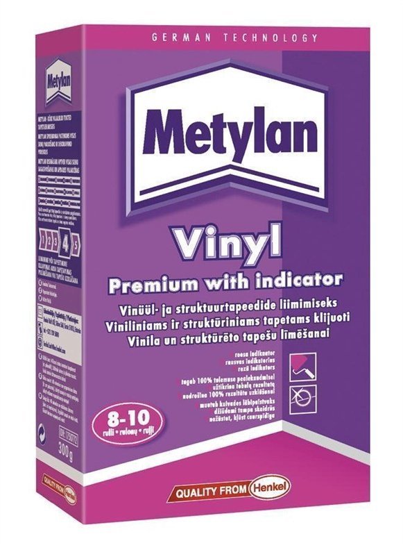Tapetų klijai Metylan Vinyl Premium, 300 g METYLAN - PAGRINDINIS - e ...
